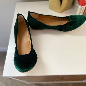 J. Crew | Shoes | Jcrew Velvet Flats | Poshmark